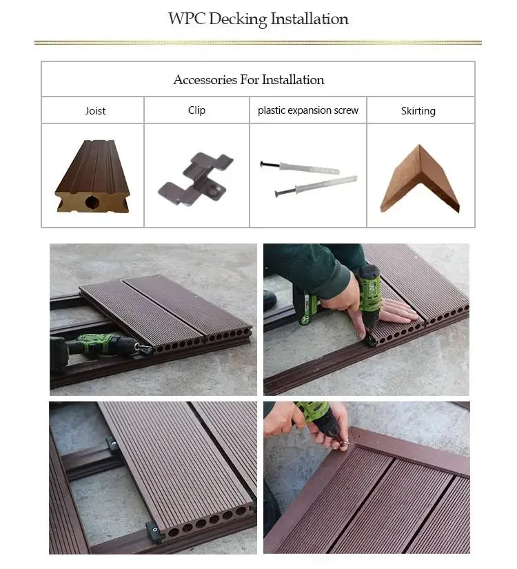 High Quality Decking Outdoor Wpc Decking Wood Plastic Composite Decking Tiles - Buy Wpc Decking ...