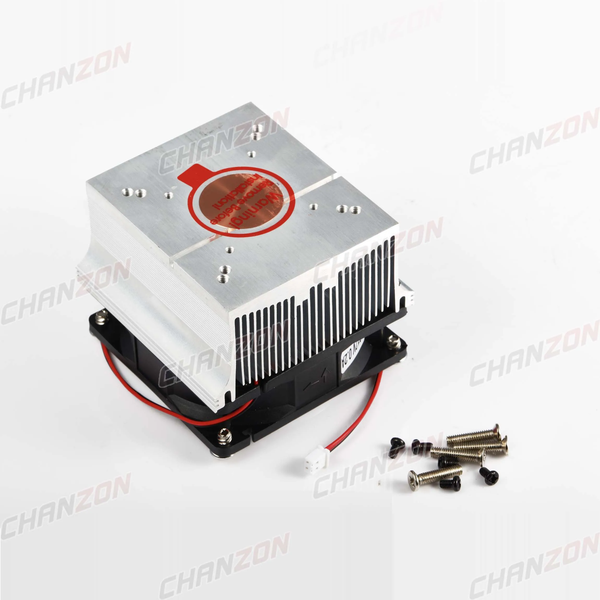 CHANZON Aluminium Heatsink with 12V Cooling Fan for Leds