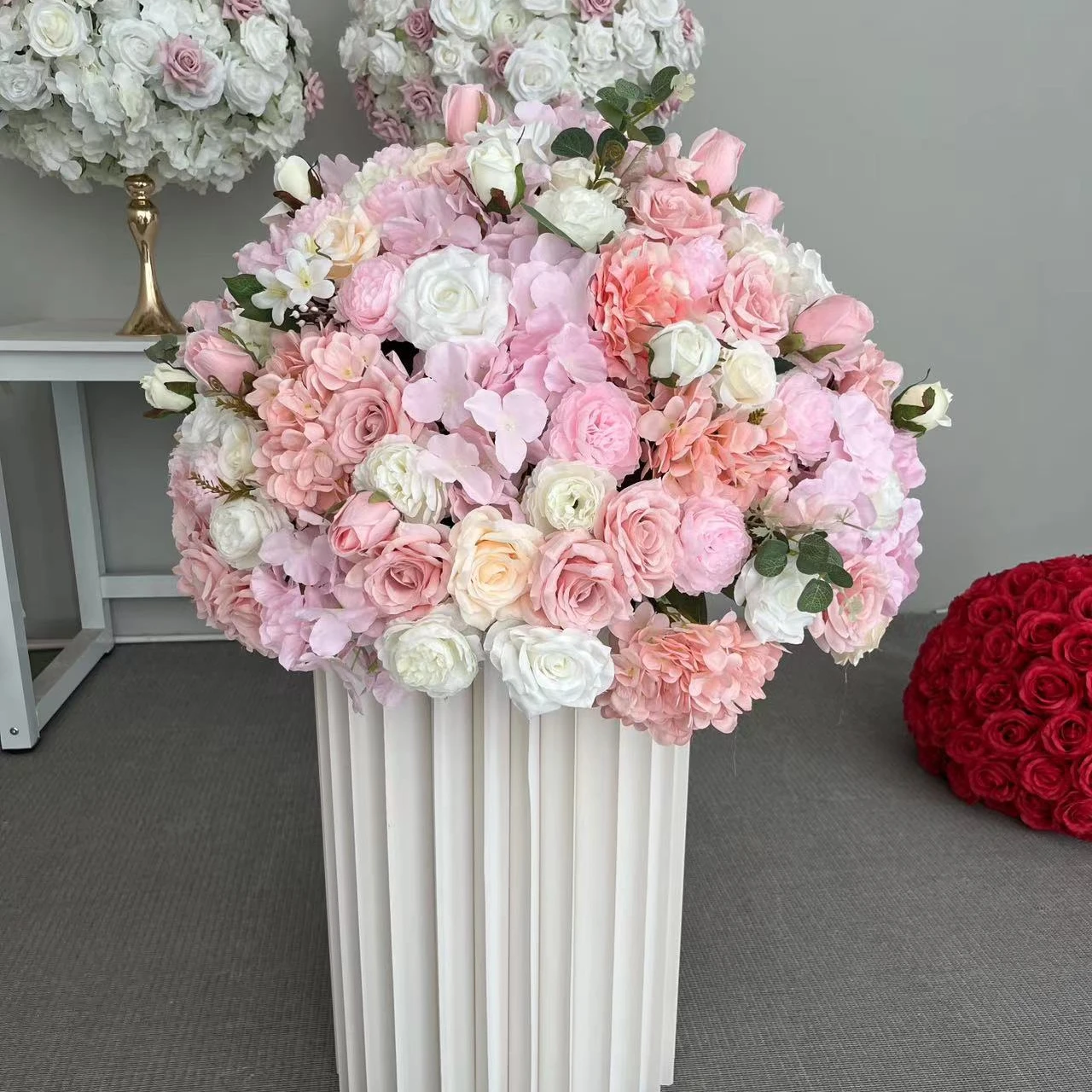 F-FR0256 High Quality Wedding Flower Ball Aritificial Flower Decoration ...