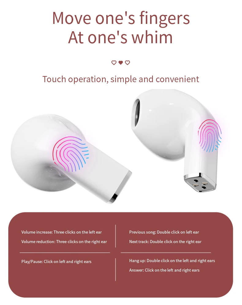 Hopora K520 TWS Earbuds - Zero Delay, ANC, and Comfort