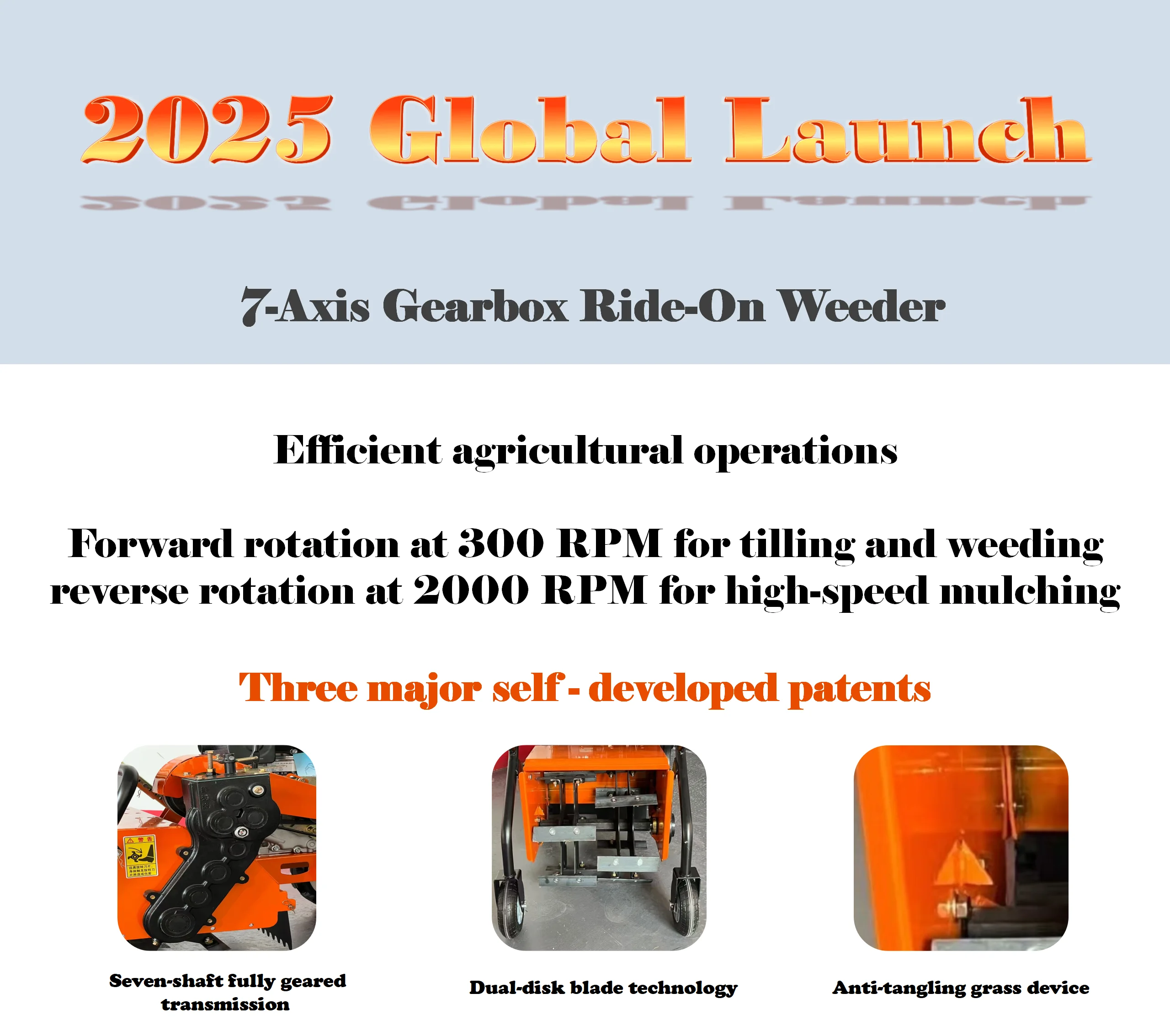 4WD Self-Propelled Flail Mulcher Power Weeder for Orchard and Vineyard ...