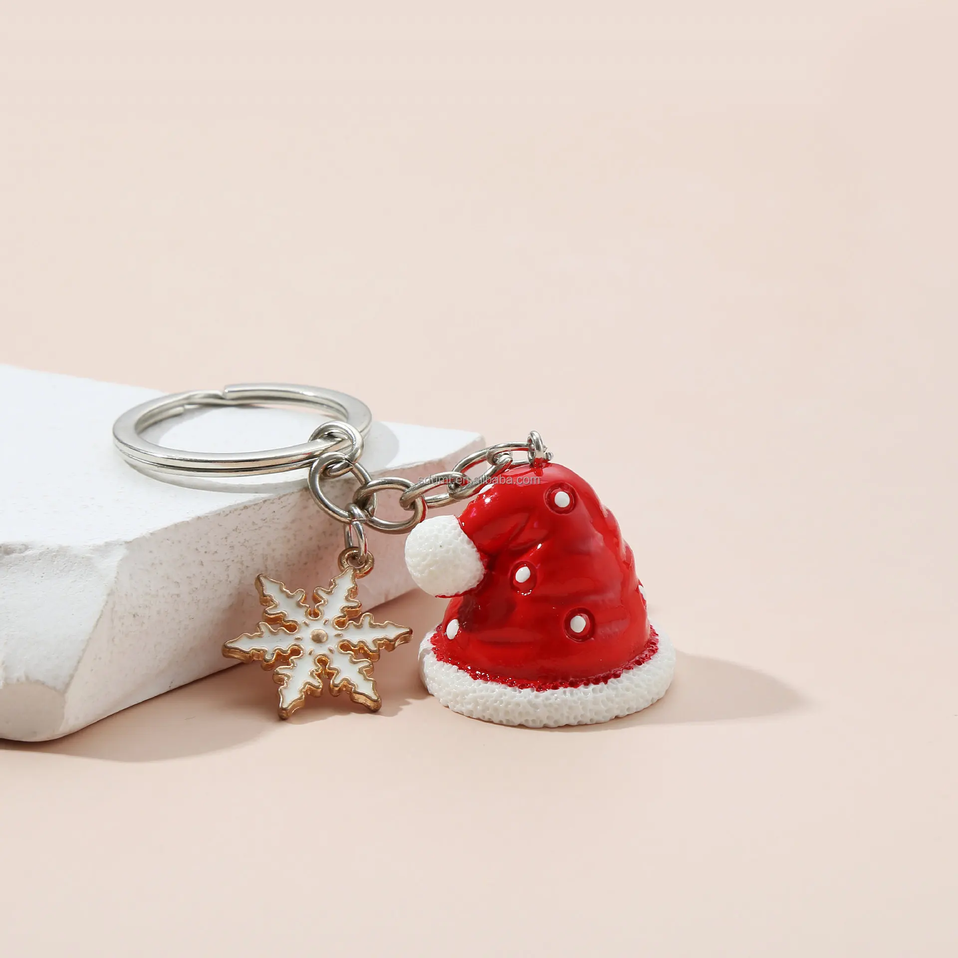 New Arrival Christmas Tree Snowflake Elk Pendant Keychain Santa Claus ...