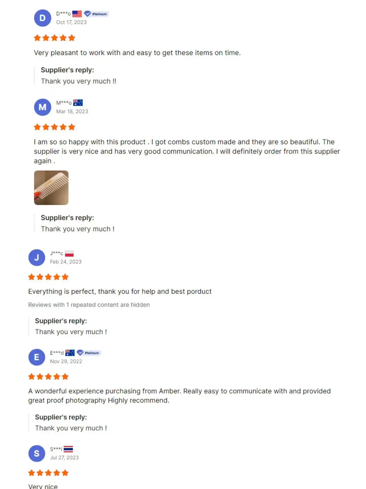 Saiyii Hot Selling Customized Pink Wide Tooth Custom Comb Cellulose ...