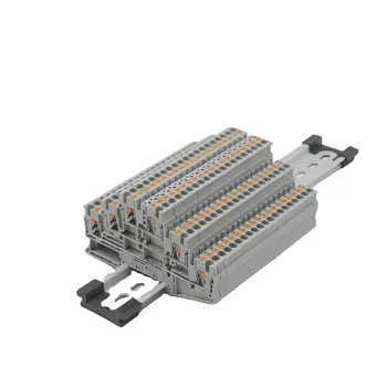 Pt-2.5 Pa66 800v 24a Feed Through Din Rail Plastic Brass Push In ...