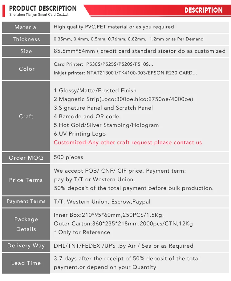 PVC Identification Card Employee Student ID Card for Printer Campus ...