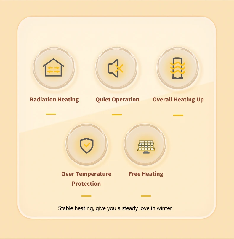 Blue Carbon Solar Powered Heater - Efficient Room Heating