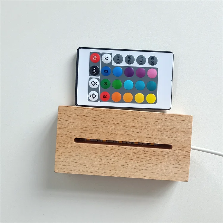 Customized Photo Text Logo Table Desk Light - Warm White