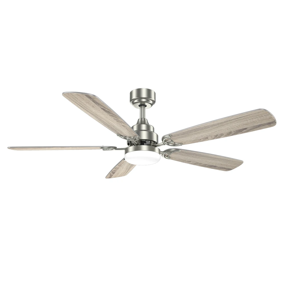 52 Inch High Quality Ceiling Fan Dimmable 3 Color Remote Simple Modern ...