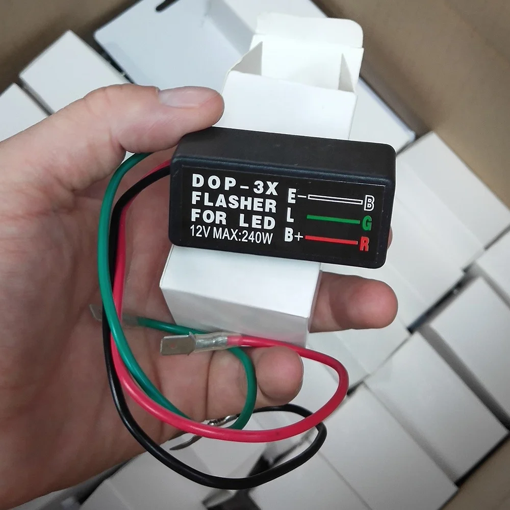 12V LED Module Motorcycle Flasher Relay - 40A Rated Current