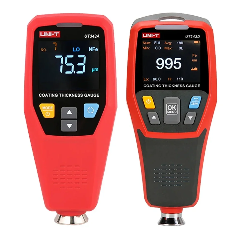 Uni-t Ut343d Coating Thickness Gauge 0.1 Micron/0-1250um Automotive ...