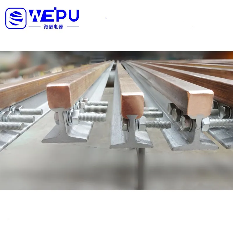 Conductor Trolley Tubular Enclosed Busbar System Electric Copper Core ...