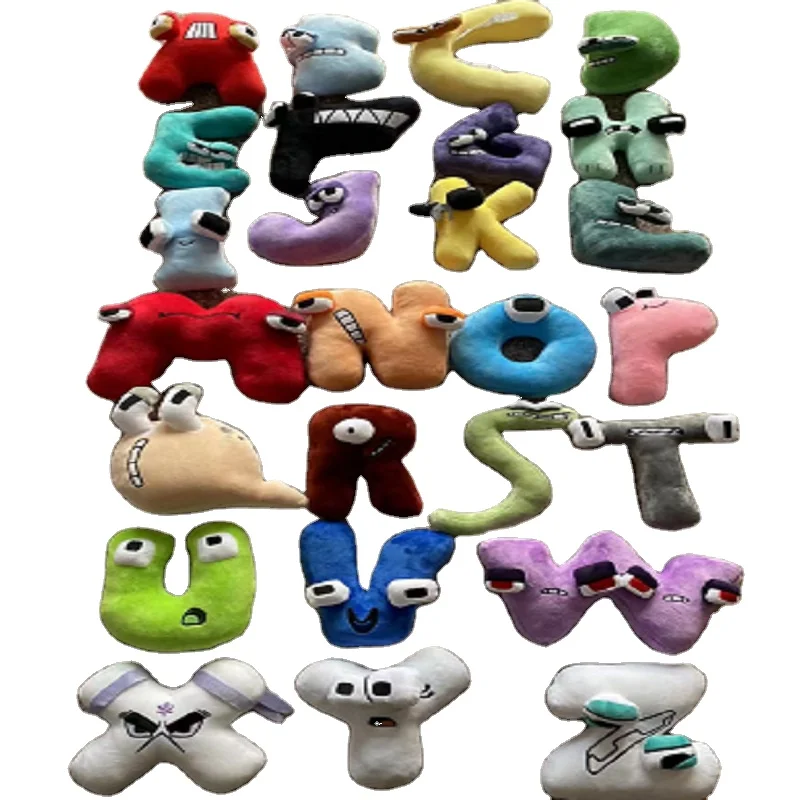 Funny ABCD Alphabet Lore Plush for Kid Plush 26 Alphabet Letter Cartoon ...