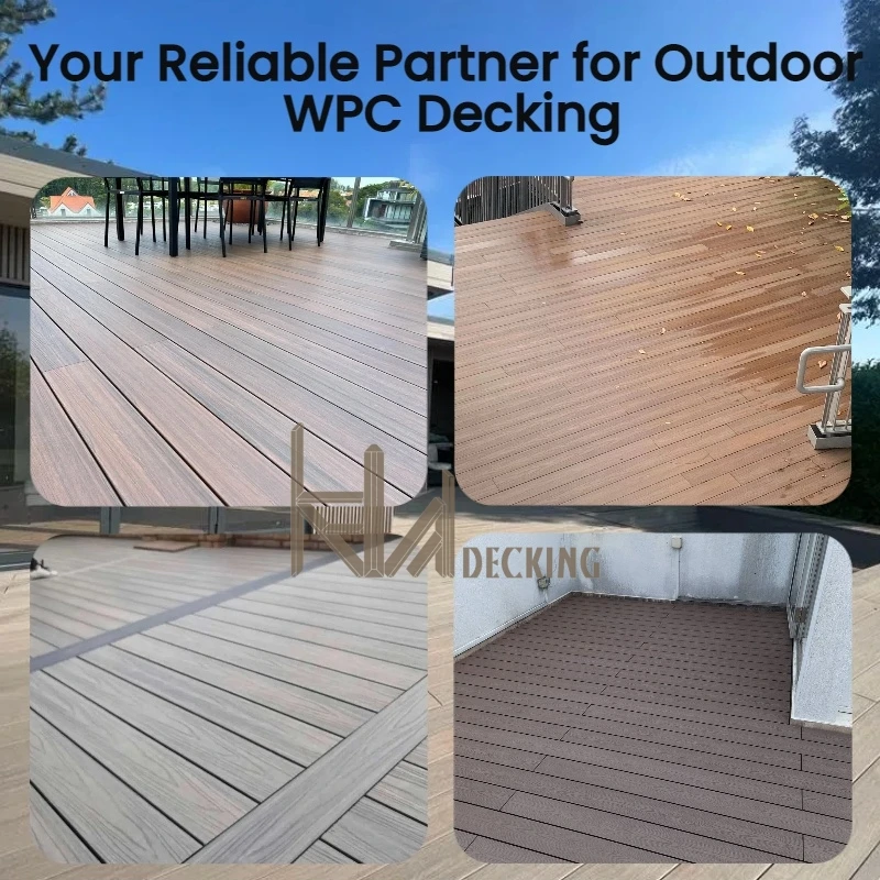 Durable Stable WPC Composite Decking Board Non-Slip Outdoor Floor Tiles ...