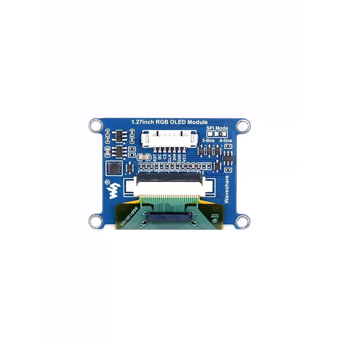 Raspberry Pi/STM32 1.27-inch RGB OLED Display Module SSD1351 Chip SPI electronics components ...