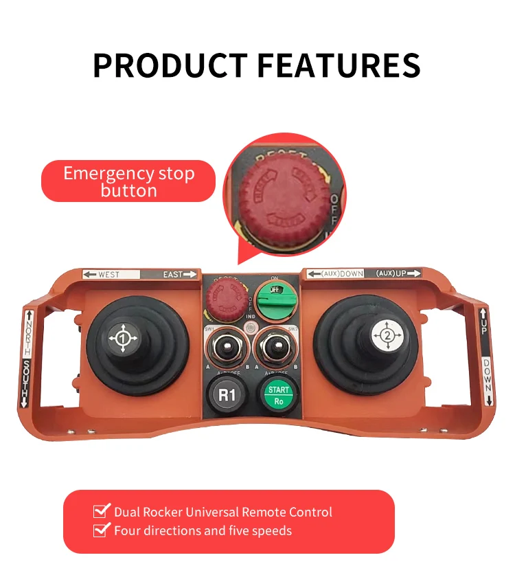 Saga1-l40taiwan Wireless Industrial Remote Control Double Rocker ...