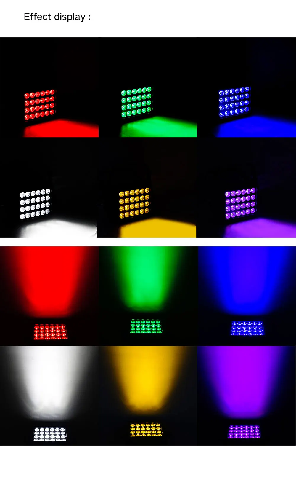 High Power Led Light Dmx 512 24pc 18w Rgbwa Uv Led Flood Light| Alibaba.com