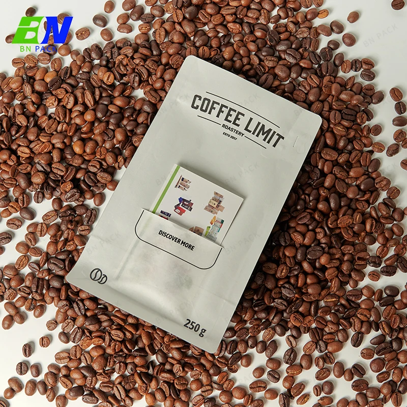 Eco Friendly 250g Coffee Bags With Degassing Valve & Customized ...
