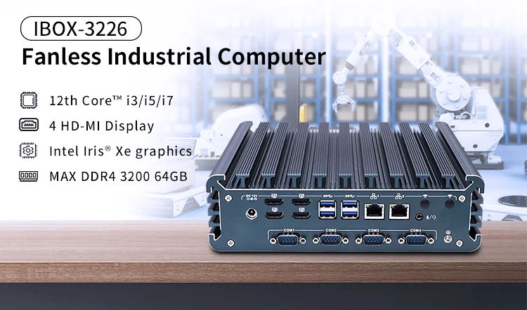 Latest Models 4 COM RS232 RS485 Embedded Pc Ten Core Industrial Pc ...