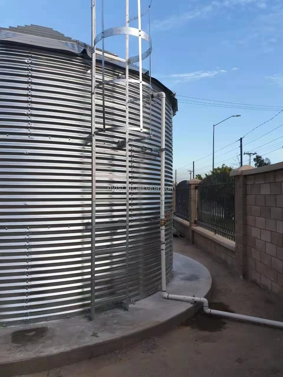 Outdoor Rain Water Tank 20000 Liter Galvanized Steel Water Storage Tank ...