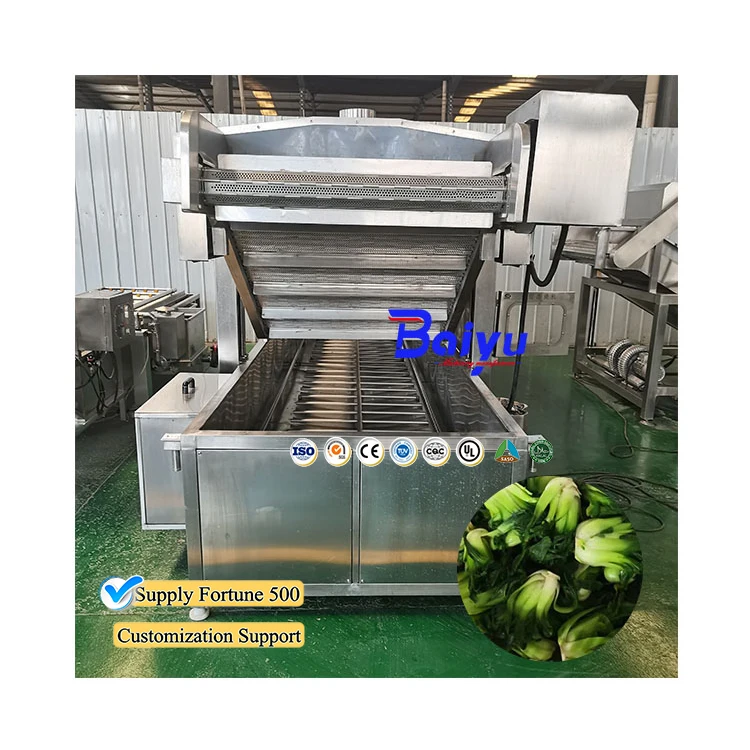 Alibaba.com: Baiyu New Automatic Vegetable Steam Conveyor Hot Water ...