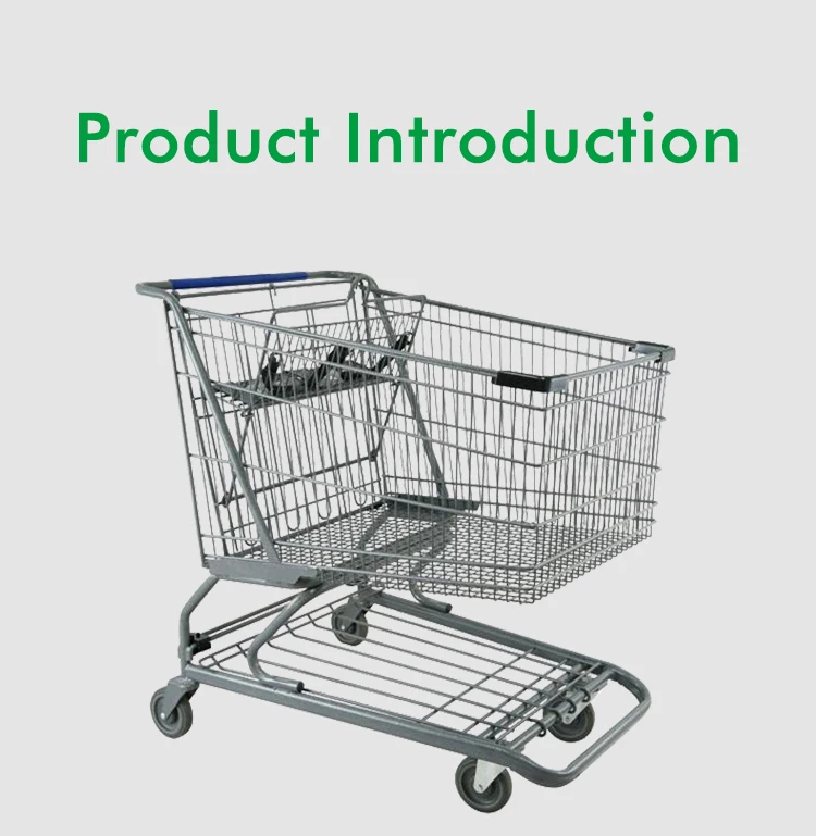 High Quality Factory Price 246l Metal Cart American Style Shopping ...