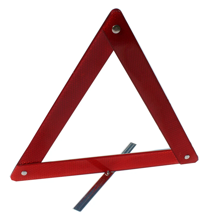 Early Warning Device Triangle Car Red Reflective Traffic