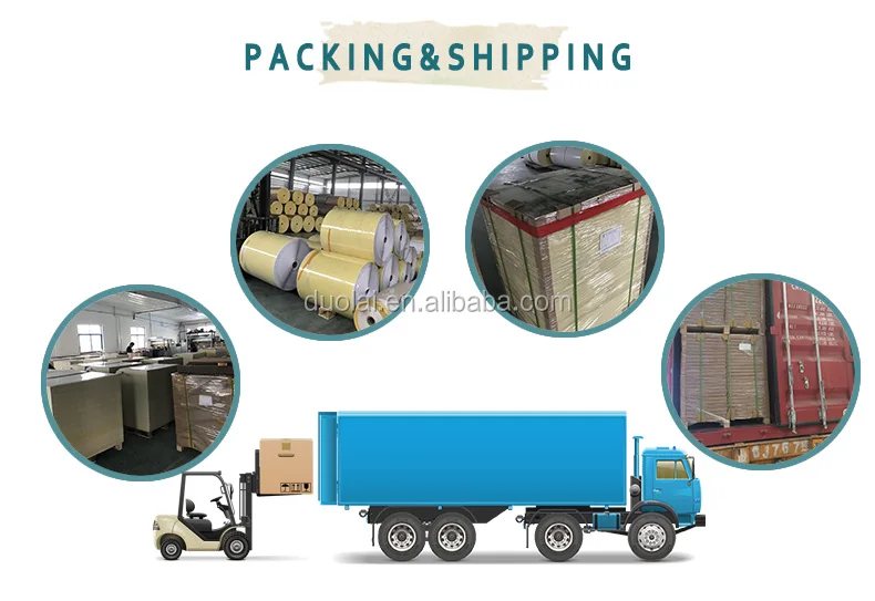 Self Adhesive Cast Coated Sticker Paper With Back Slit Waterbase ...