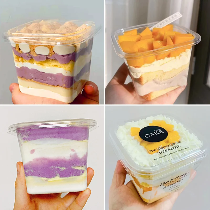 Wholesale Mousse Cake Box Fruit Packing Box Baking Packaging Cup ...