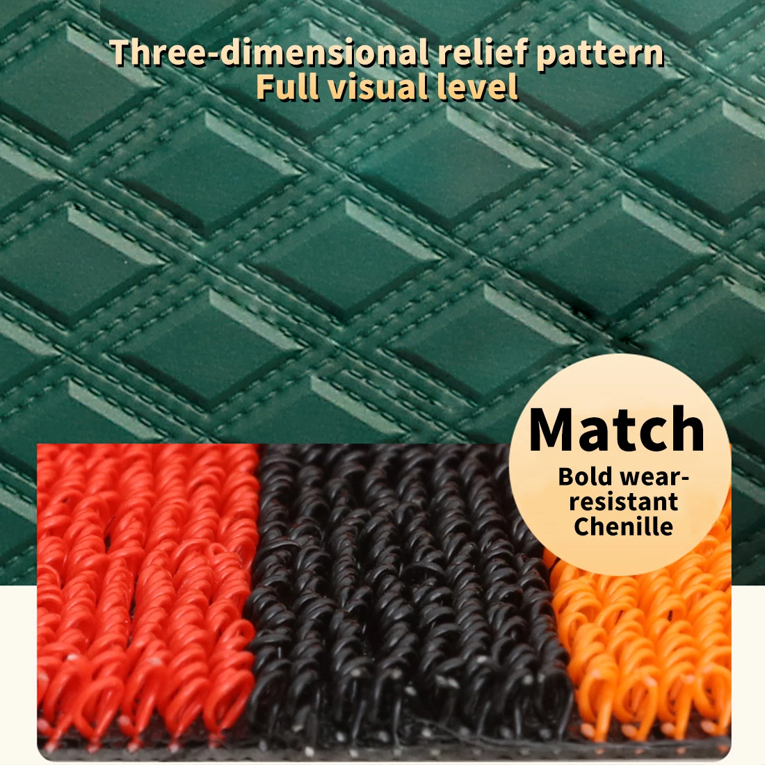 Muchkey Car Foot Mat Auto Accessories Anti-slip Waterproof Luxury ...