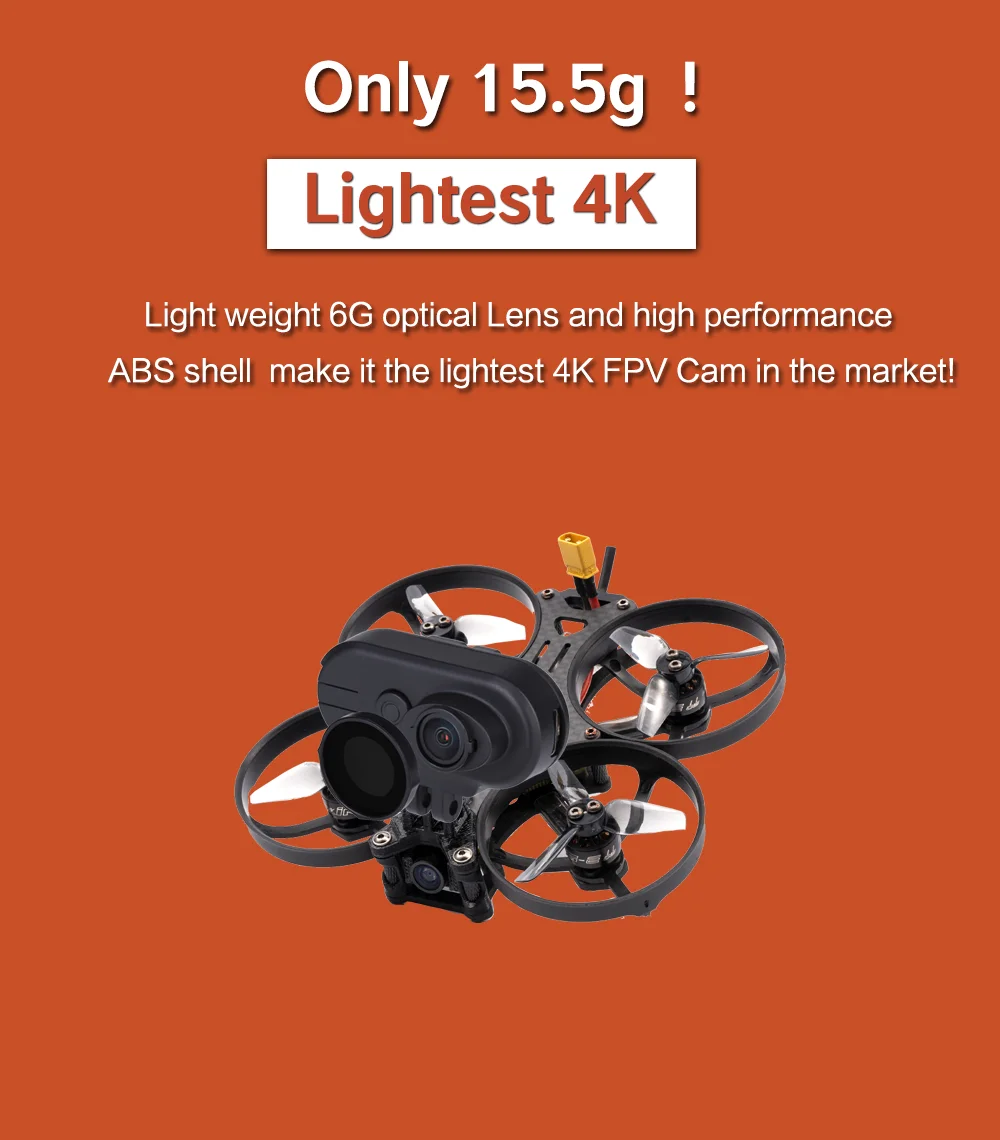 Hawkeye Thumb 4k Hd Firefly Spliter Fpv Camera 5-23v Fov 170 Degree ...