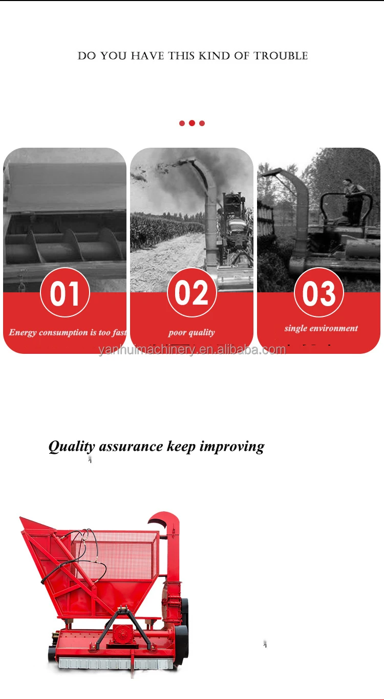 Mini Tractor Mounted Napier Grass Corn Silage Chopper Cutting Machine ...