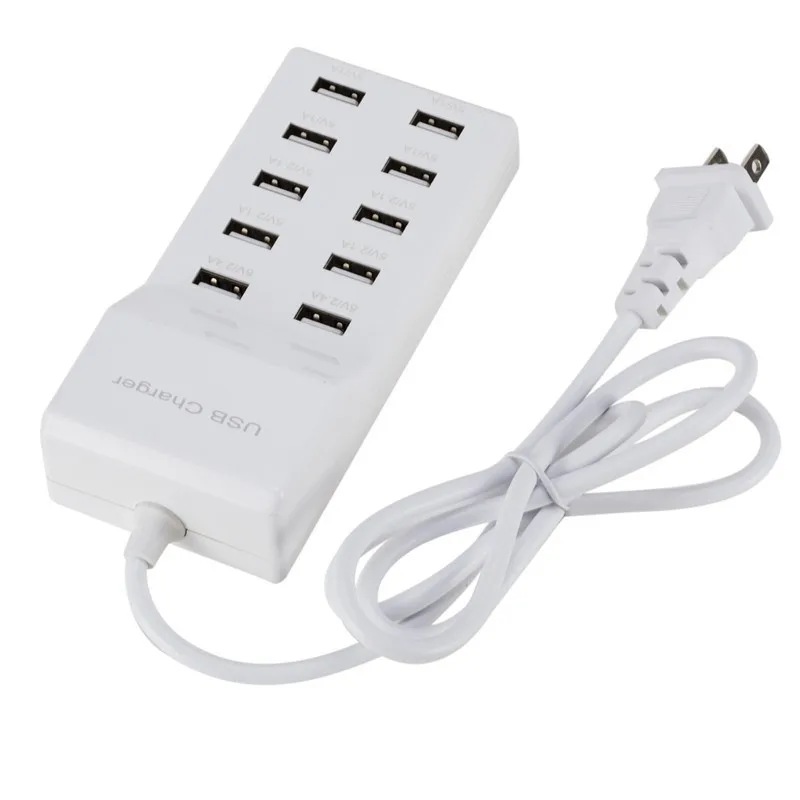 Multi-port Usb Charger 10-port Charger Ac Fast Charge 5v12a Smartphone ...
