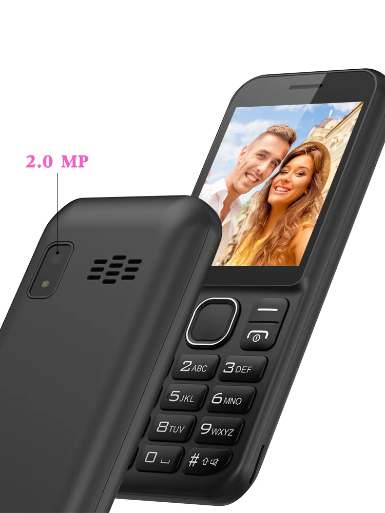 Kaios 4G Keypad Phone - 2.4 Inch LCD, 2MP Camera, Dual SIM, Easy-to-Use ...
