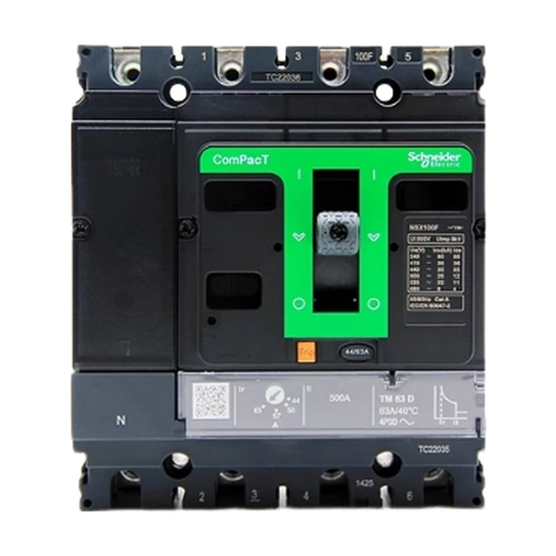 Schneider Moulded Case Circuit Breaker (MCCB) NSX100N 50kA AC 4P4D 40A ...
