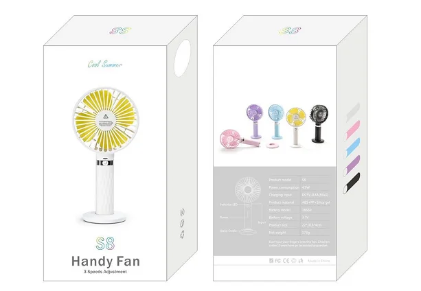 Portable Handheld Mini Fan With Usb Rechargeable Battery Operated ...