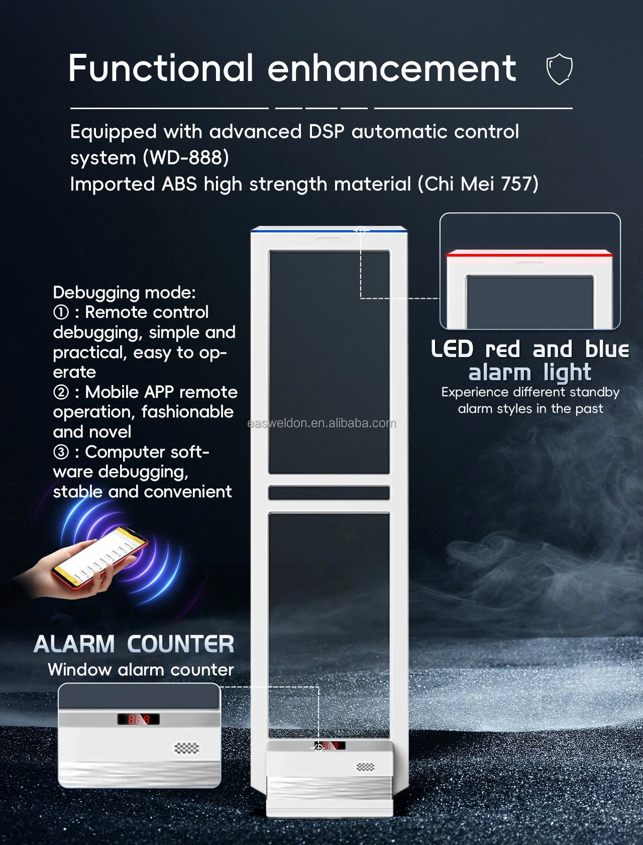 Retail Anti-theft Security Display Device Am 58khz Alarm Gate 58khz Am ...