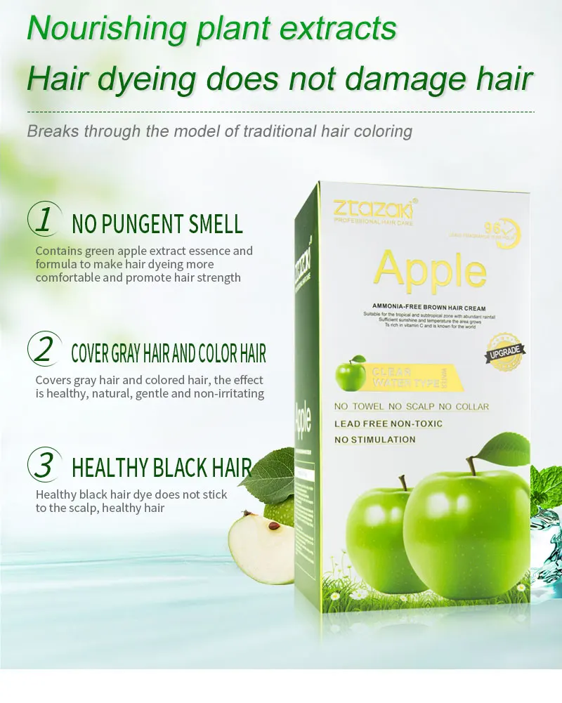 Ztazaki Professional Ammonia-Free Hair Color Cream