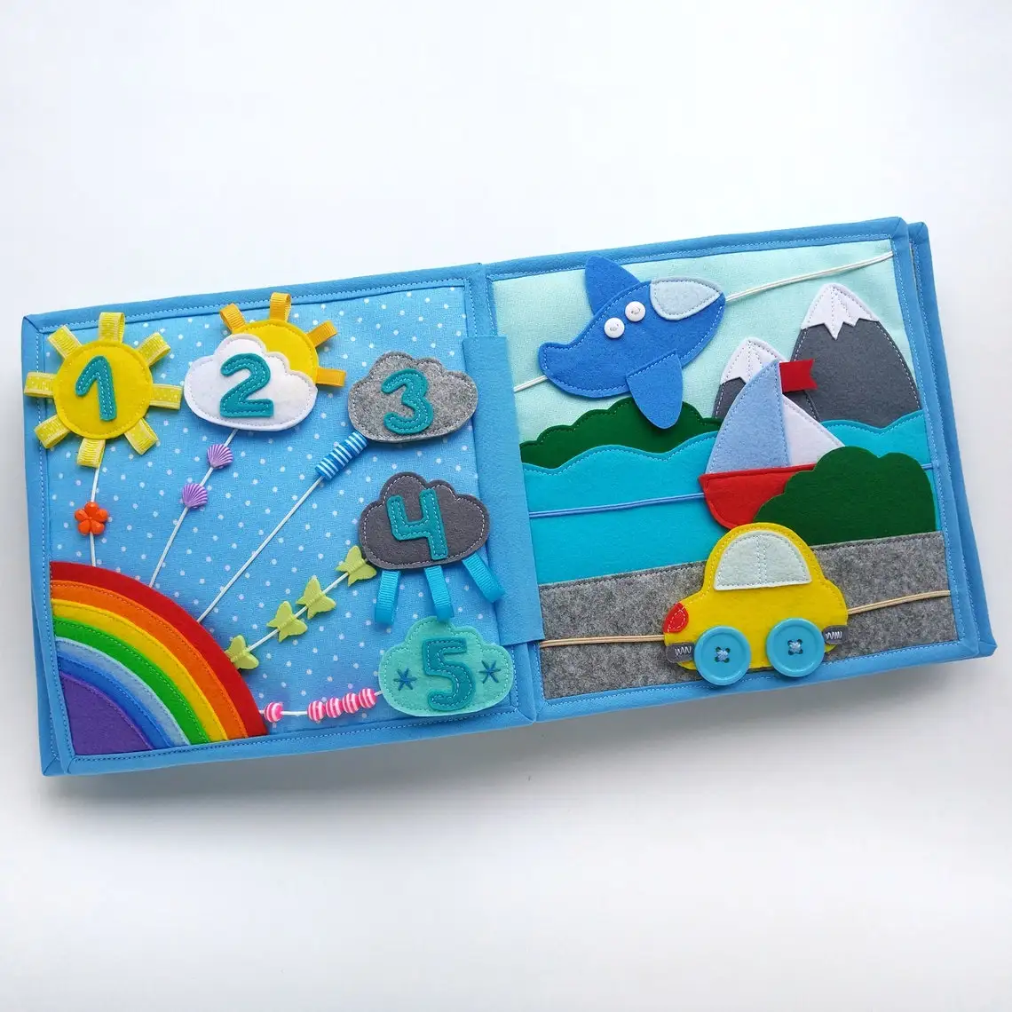 Montessori Busy Sensory Quiet Felt Activity Book DIY