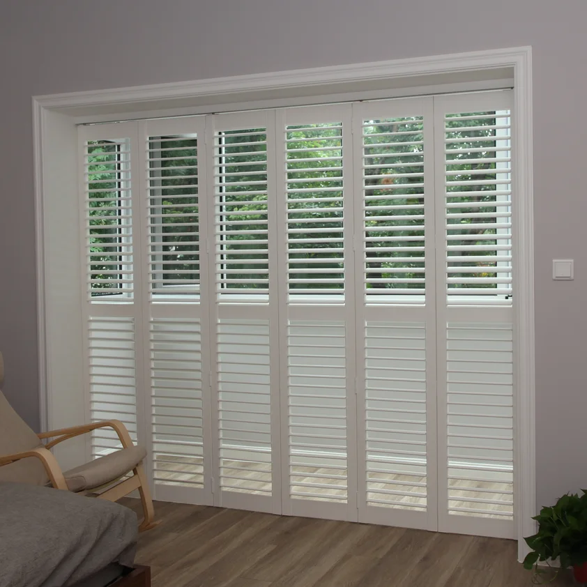 White Color Plastic Blade Pvc Shutter Factory Direct Customized Made Z ...