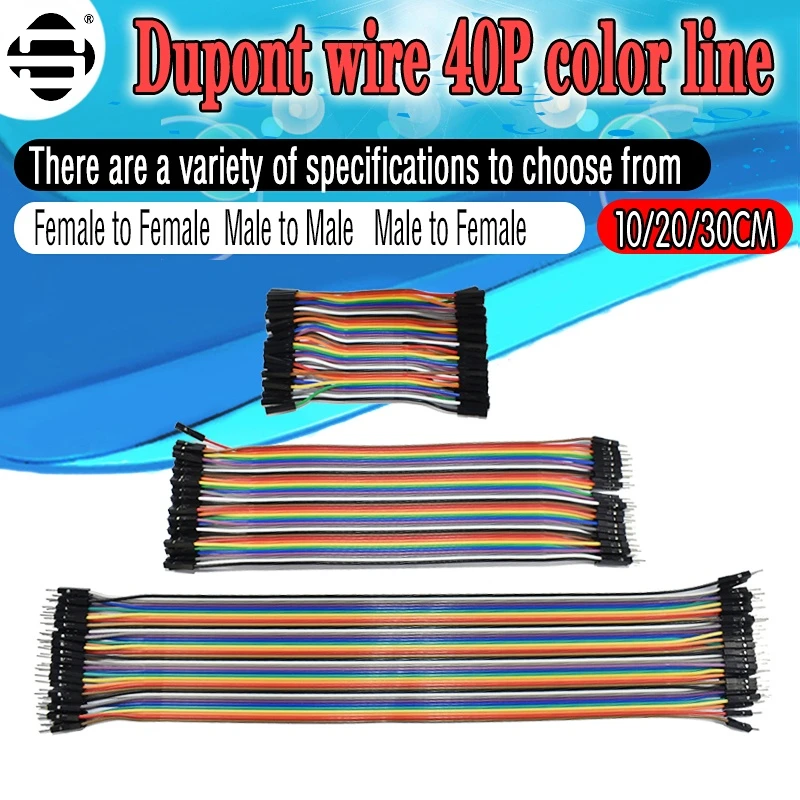 40pin 10cm 20cm 30cm Dupont Line Male To Male + Female To Male And ...