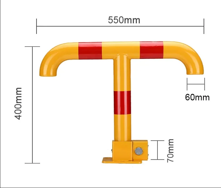 Stainless Steel T-shaped Car Parking Locks Manual Type Parking Pole ...