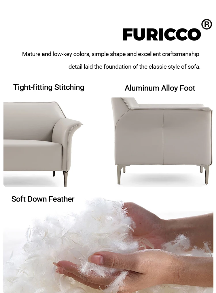 Furicco 2022 New Product Italian Style Luxury 3 Seaters Lounge Suite ...