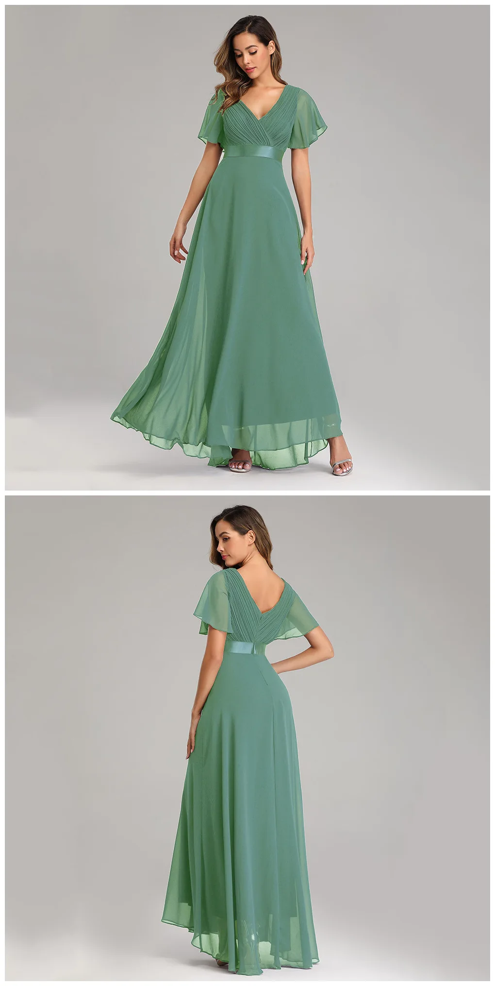 Shop XU90812 High Quality Hand Folded Bridesmaid Dresses