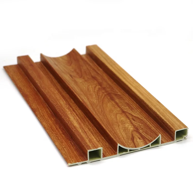 Bamboo Charcoal Fiber Extrusion 1220*2440*5/8mm Interior WPC Fluted ...