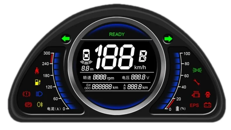 E605 Lcd Dashboard Utv Ev Golf Cart Ev Cluster Auto Electrical Systems ...