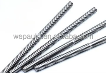 Stainless Steel Tr8 Trapezoidal Screw Threaded Rod Pitch 1mm 2mm 4mm ...