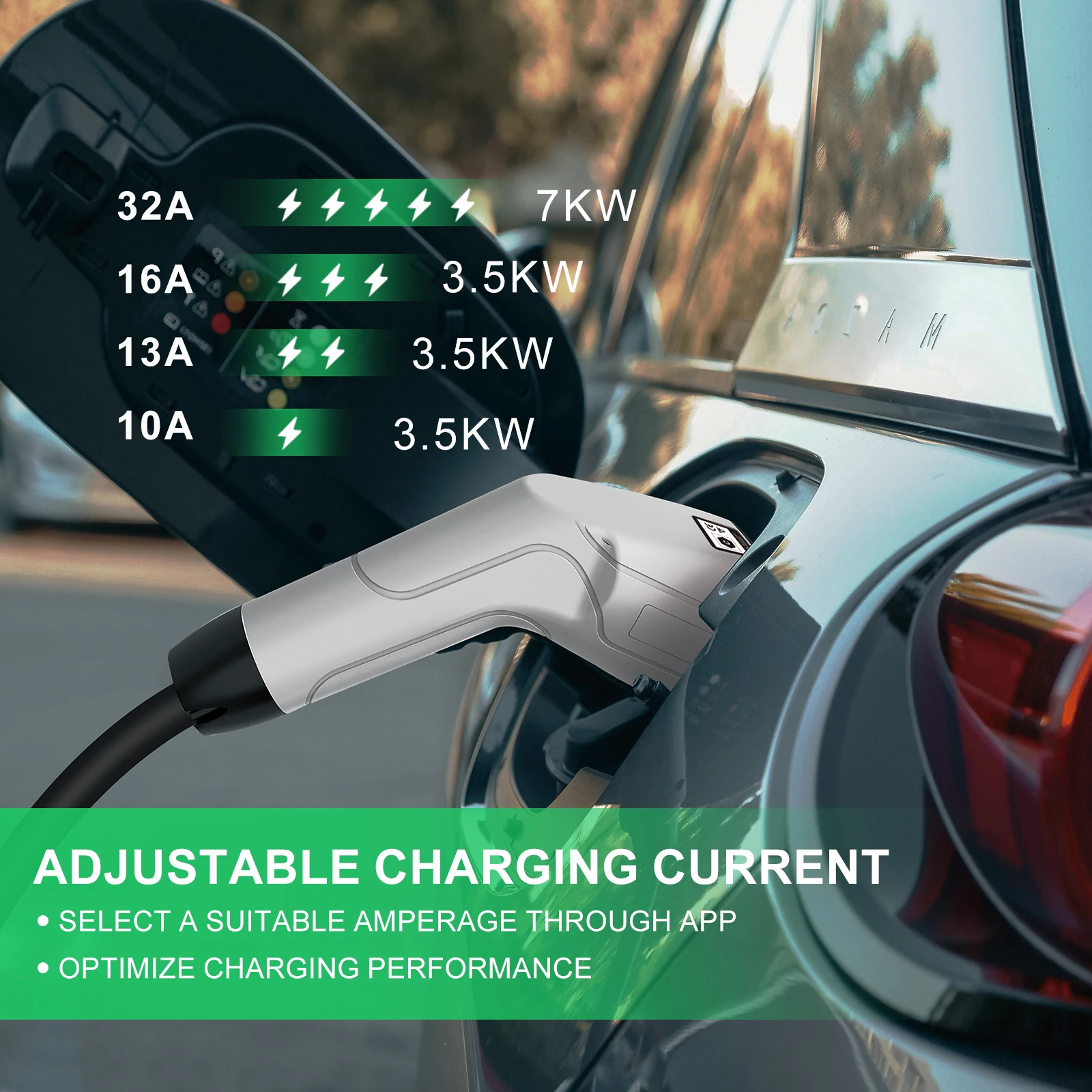 7KW 22KW Type 2 to Type 2 Spiral EV Charging Cable 32A 16A 5M Type 2 to ...