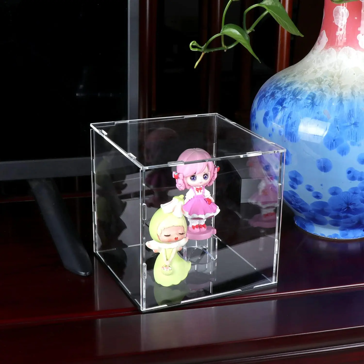 Custom Clear Acrylic Storage Box Figures Toys Dustproof Display Case ...