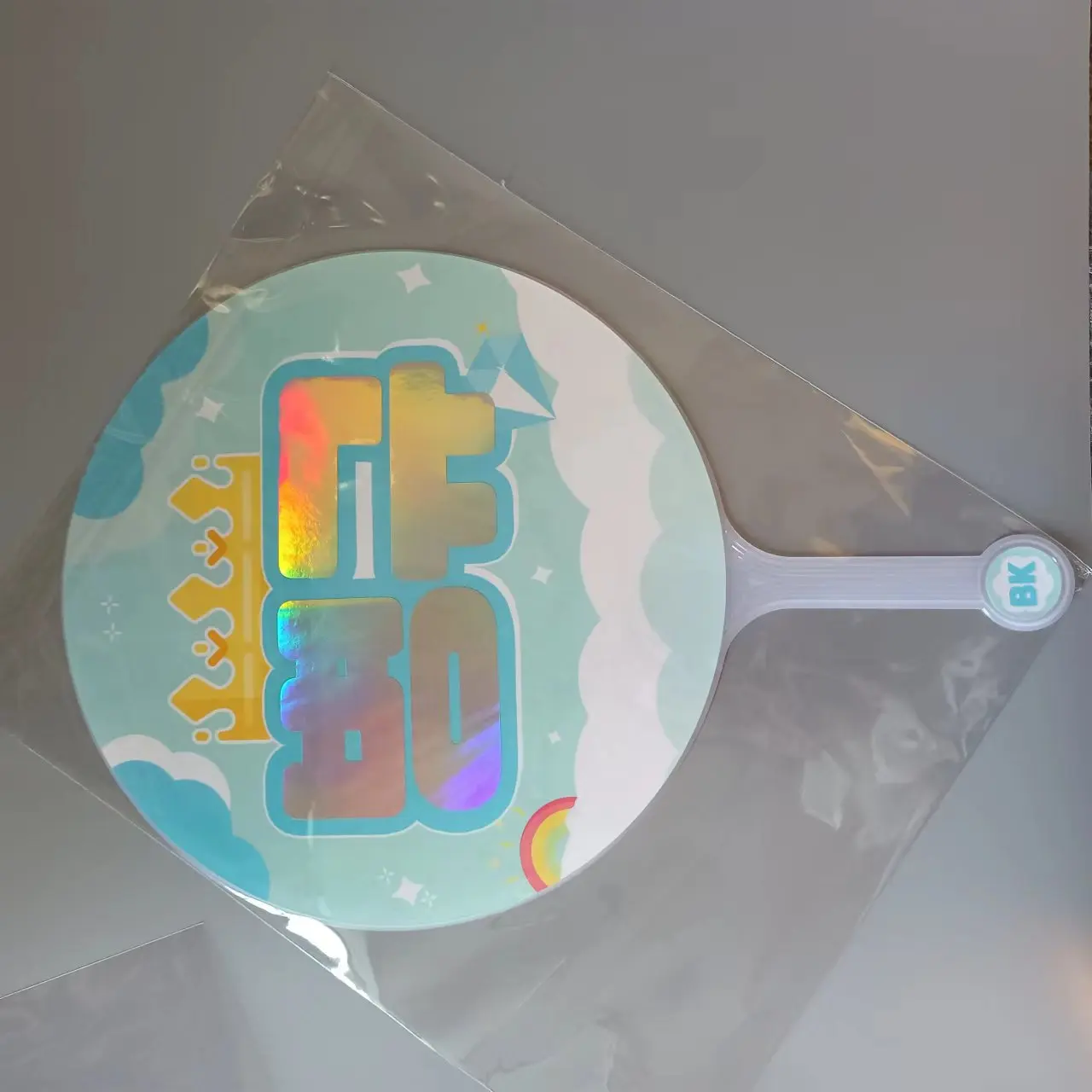 Custom KPOP Clear Picket Hand Fans - Eco-Friendly & Stylish