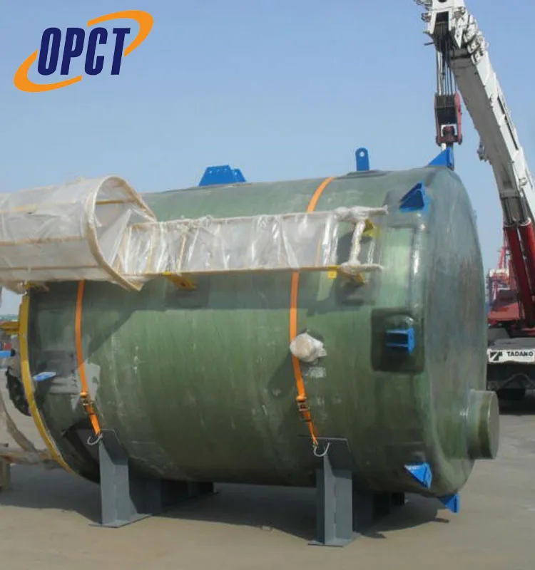 200 M3 Frp Vertical Liquid Chlorine Steam Fiberglass Frp Stroge Tanks ...